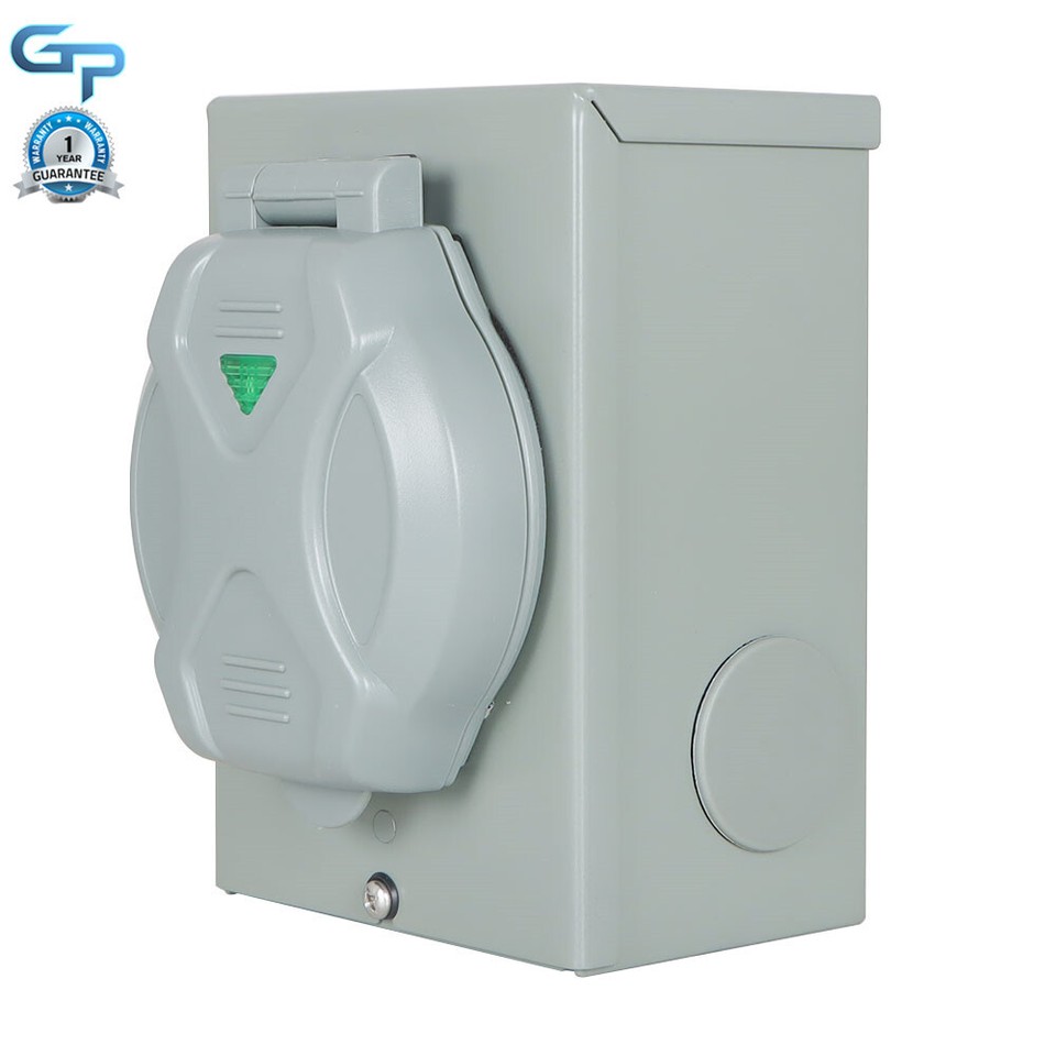 25/50/75/100Ft Generator Extension Power Cord L14-30 30 Amp Power Inlet ...