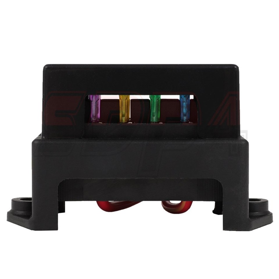 Automotive 6-Slot Fuse Box Block Holder Wire With 10 Free Blade Fuses ...