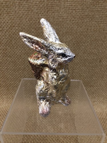 Gold Foil Wrapped Faux Chocolate Easter Bunny Rabbit Small 5” Table ...