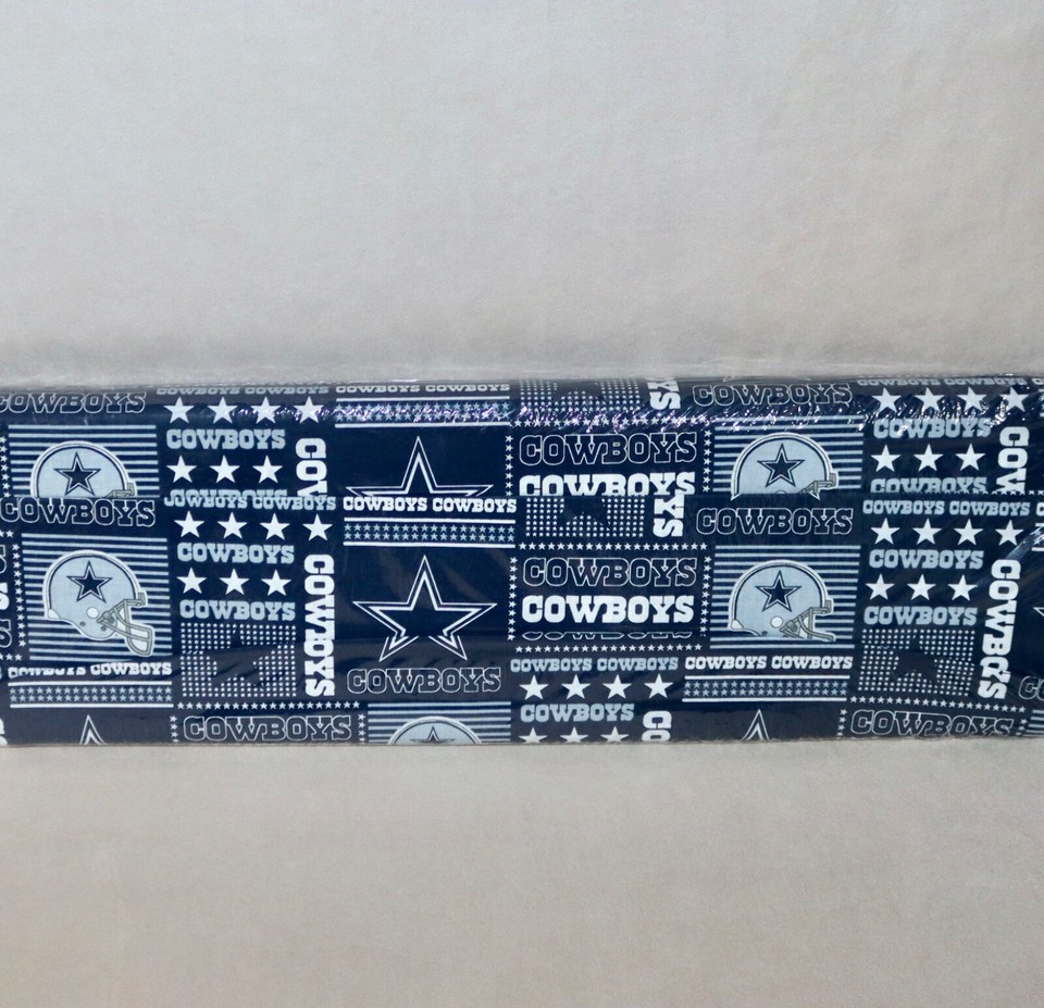 Dallas Cowboys ~ Patch Logo Pattern NFL Cotton Fabric 1/4 Yard 9” X 58 ...