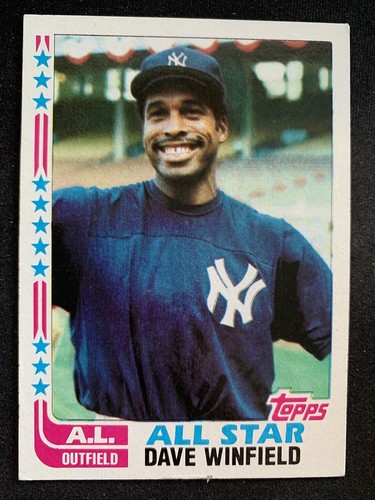1982 Topps AL All Star Card #553 Dave Winfield New York Yankees NM Free ...