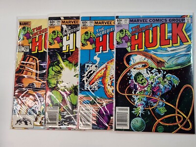 Incredible Hulk 281 285 286 290 Marvel Comics 4 Book Lot Bronze Age ...