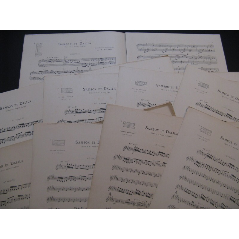 Luigini Alexandre Large Fancy Samson and Delilah Orchestra ca1895 | eBay