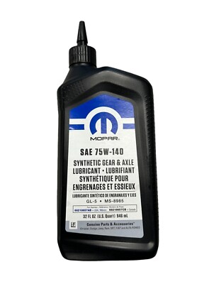 68218657AB SAE 75W-140 Synthetic Gear & Axle Lubricant New Mopar OEM | eBay