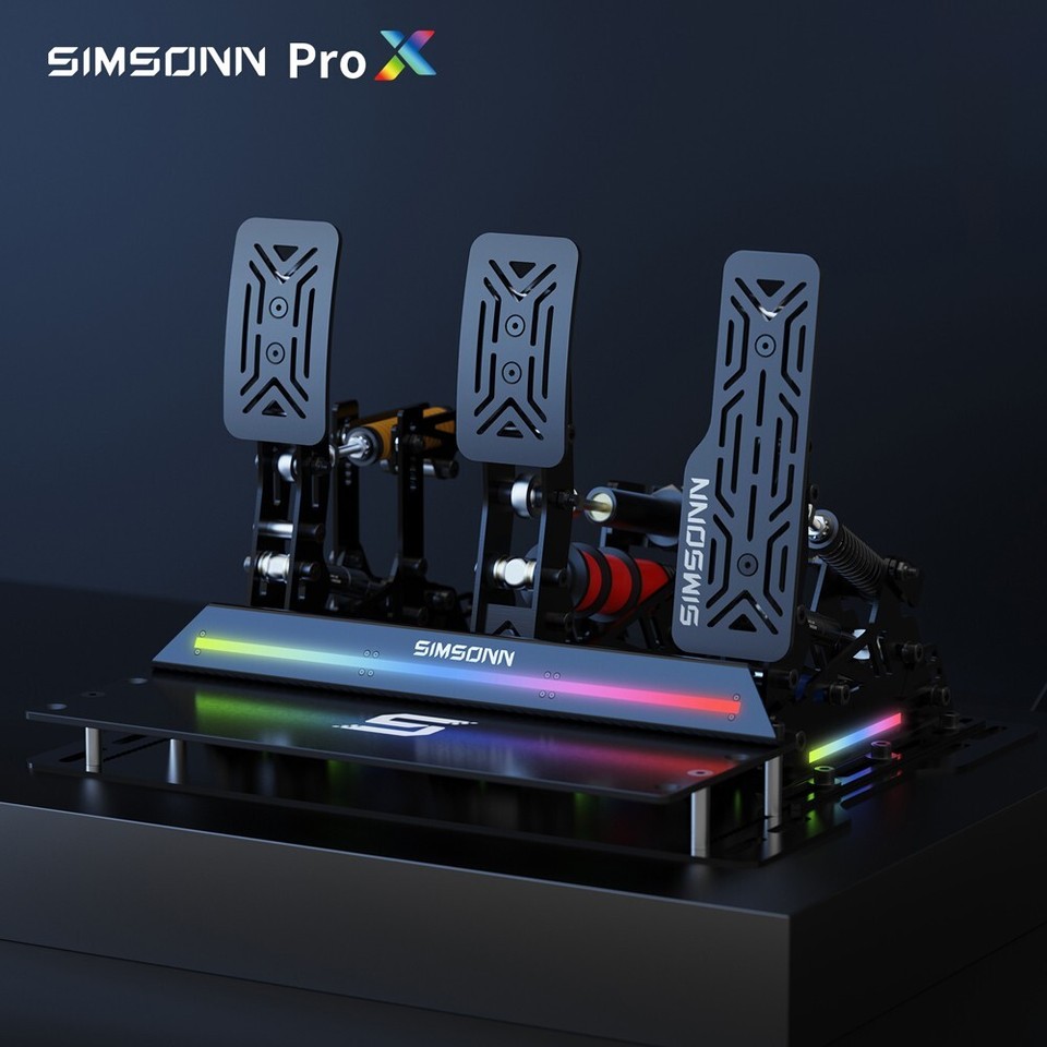 SIMSONN Upgraded PRO X Pedals Sim Racing Pedals PC Racing Simulator ...