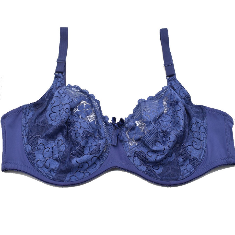 Plus Size Women Bras Wired Lift up Lace Unpadded Sexy Lingerie Plunge ...