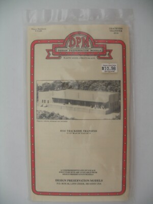 Design Preservation Models N Scale Kit 510: Trackside Transfer, sealed ...