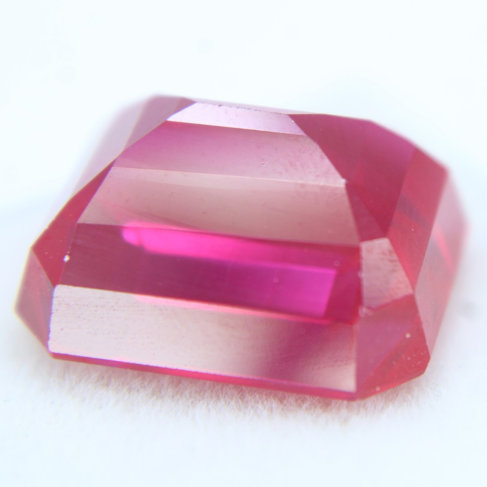 22.80 Ct Certified Natural Ruby Red Eye Clean Emerald Shape Loose ...