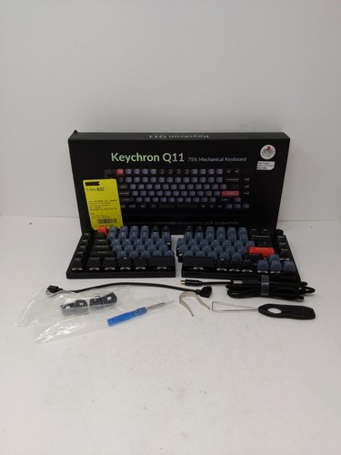 *FAULTY KEY* Keychron Q11 Qmk/via Tkl Split Keyboard Ergonomic, 91 Keys 75 | eBay