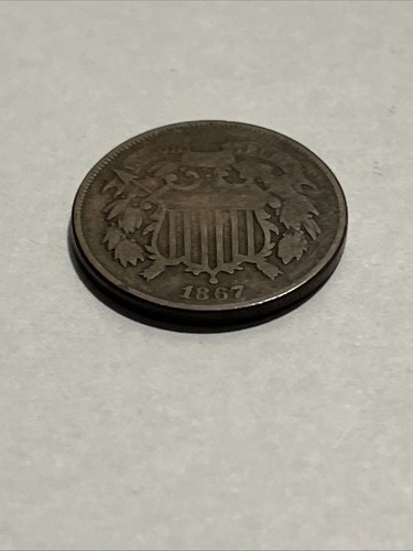 1867 Two Cent Piece US 2c Copper Type Coin | eBay