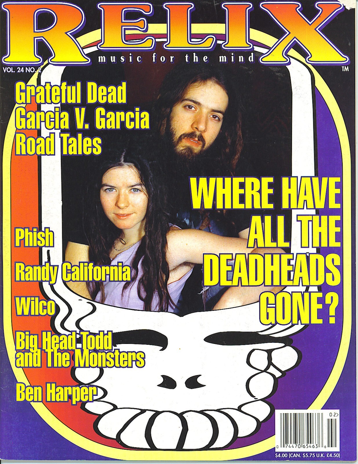 4/97 issue of RELIX magazine Grateful Dead Wilco Randy California Phish ...