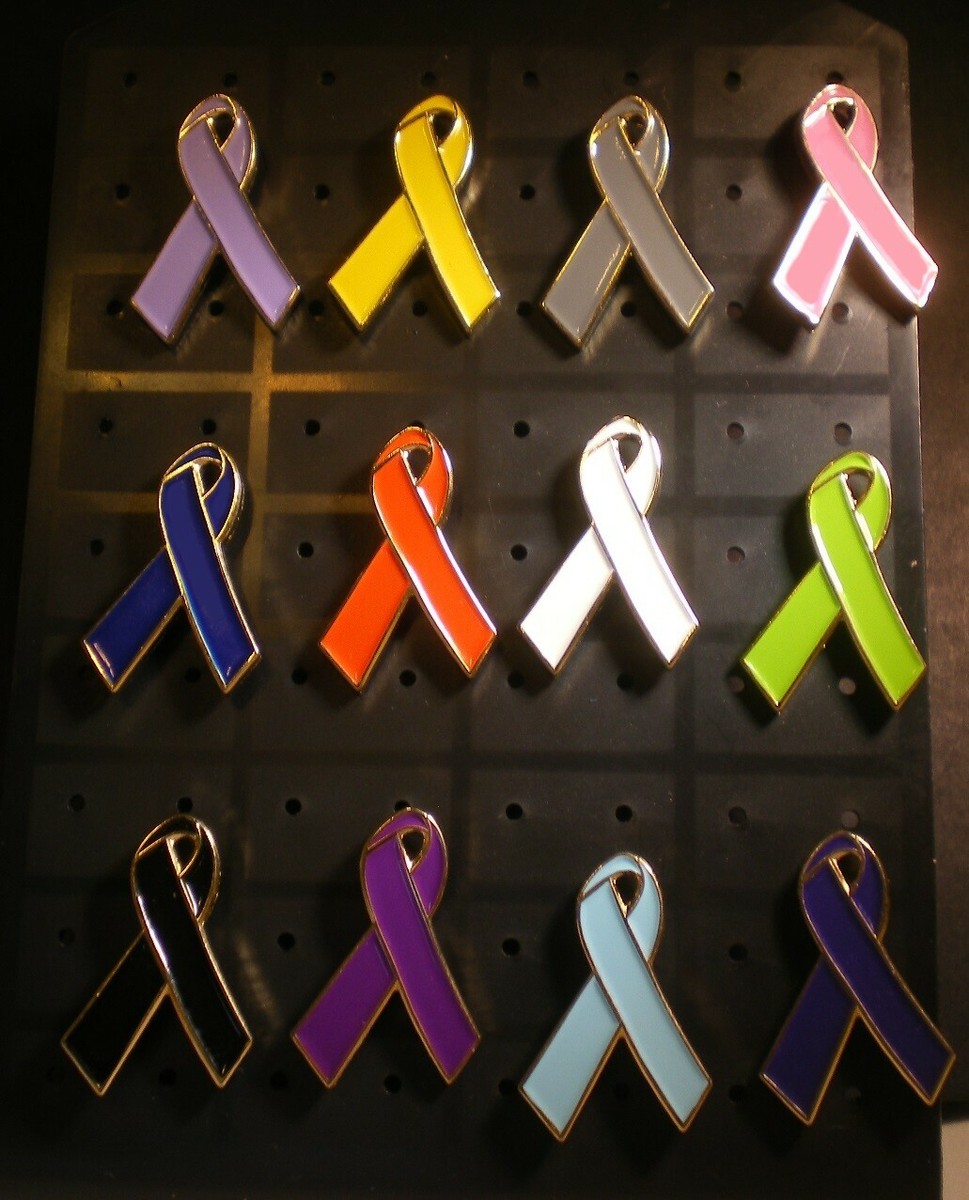 Survivor Ribbon Colors PAD Awareness Ribbon
