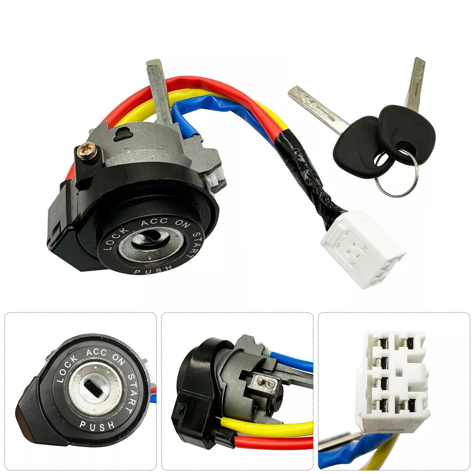 Fits 2014-2019 Kia Soul Ignition Switch Lock Cylinder w/ 2 Keys 81450 ...