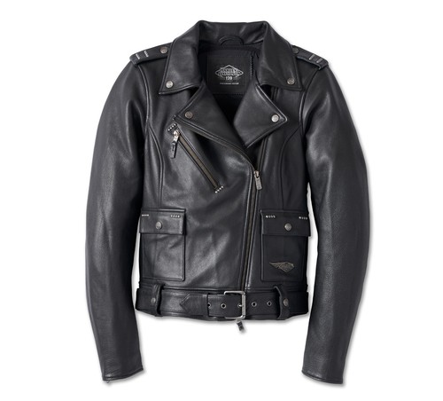 Women's 120th Anniversary Cycle Queen Leather Biker Jacket / XL / 97026 ...