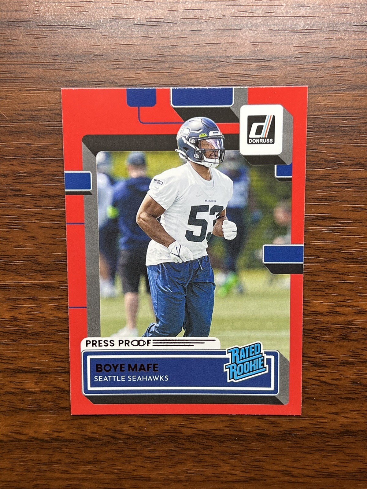 2022 Panini Donruss - Rated Rookie Press Proof Red #368 Boye Mafe (RC ...