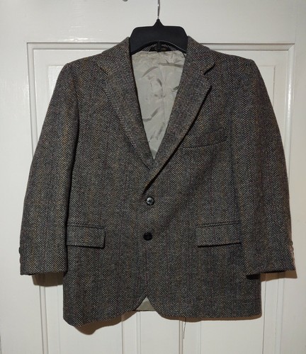 Giovanni Bellini Wool Gray Herringbone Wool Women's Coat Made in USA ...