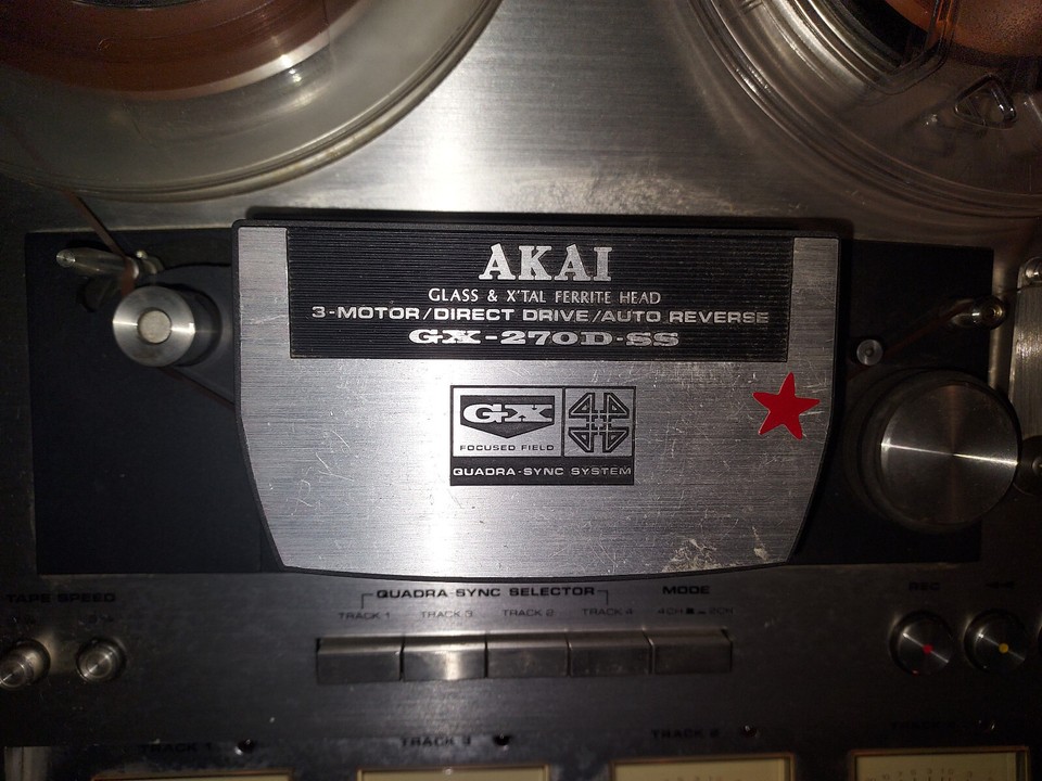 EXCELLENT RARE AKAI GX-270D-SS 4 Channel-QUADRO-Auto Reverse Reel to ...