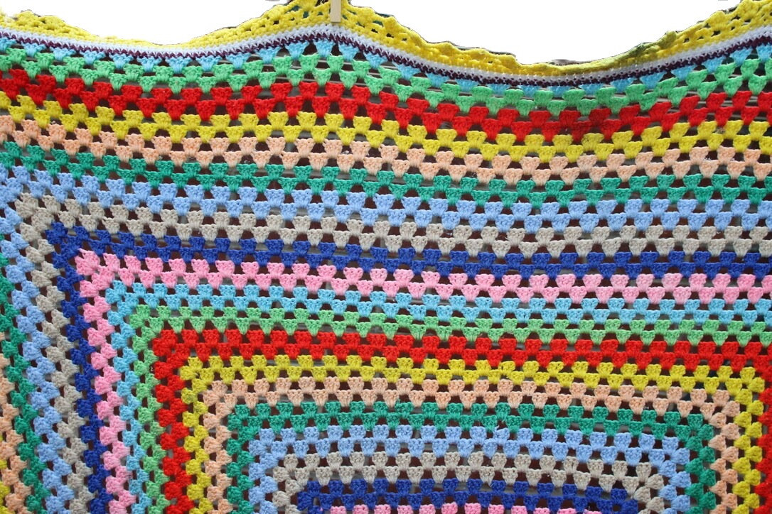 Preloved Handmade Crochet Knee Rug | eBay