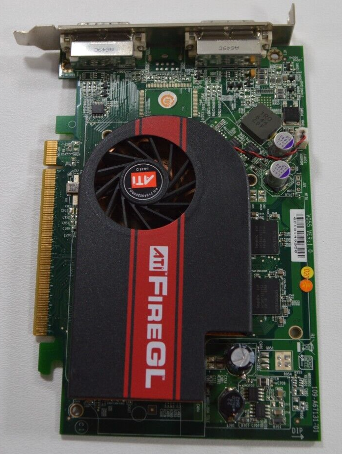 Dell ATI FireGL V3400 0YG666 GDDR3 PCIe Dual DVI 128MB Graphics Card | eBay