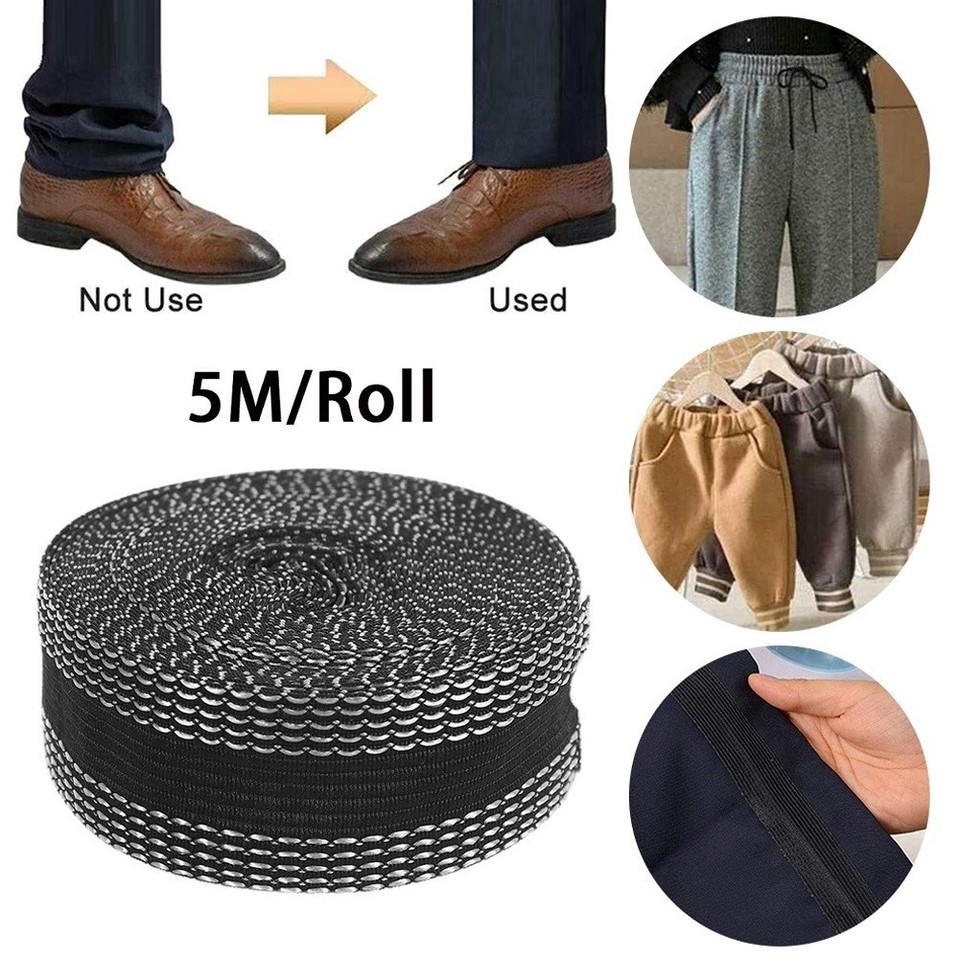 Practical 5M Black Iron On Pants Alteration Tape for Perfect Pants Fit ...