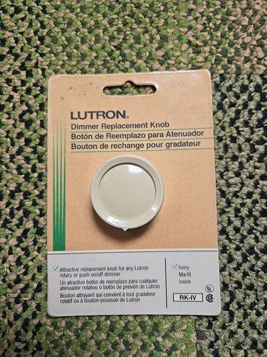 Lutron RK-IV Ivory Replacement Knob for Rotary Dimmers and Fan Controls ...