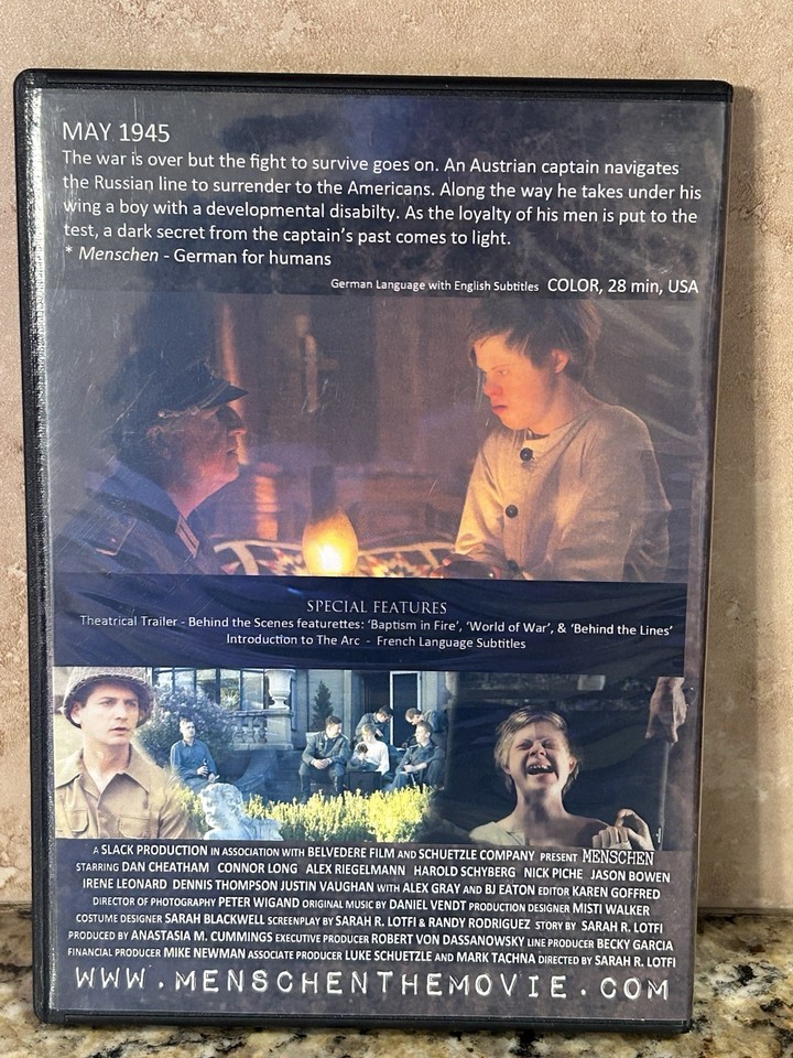 MENSCHEN “Human Beings” Independent Short Film On DVD By Sarah R. Lotfi ...