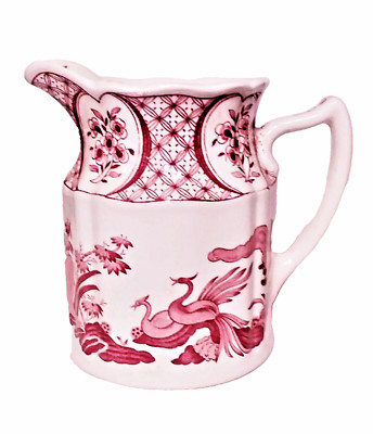 RARE Antique Furnivals OLD CHELSEA Red Transferware 4.75" Milk Jug ...