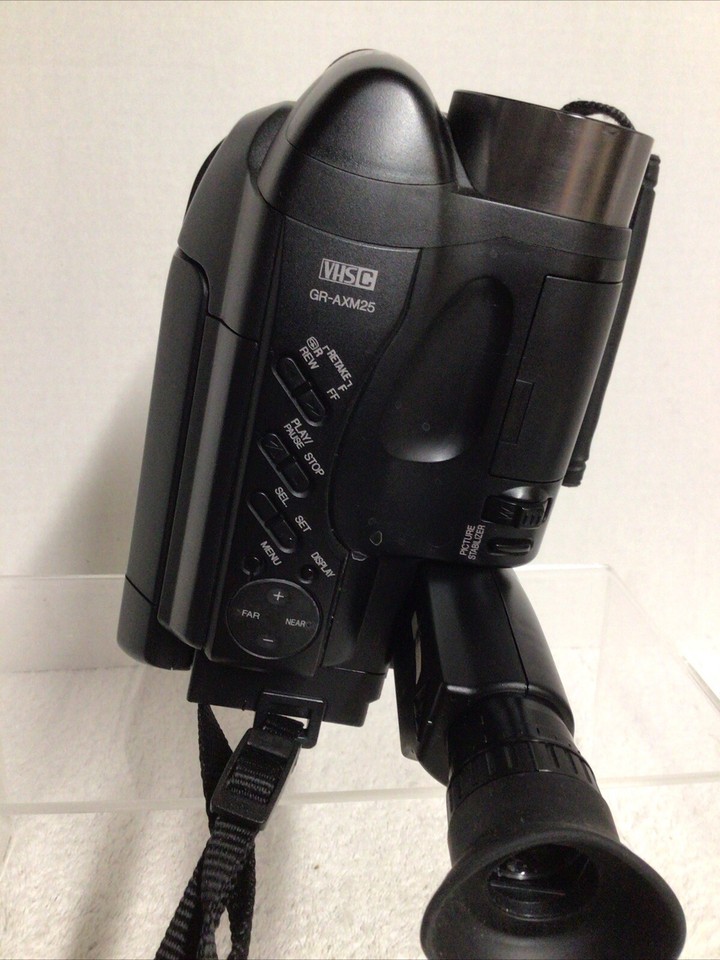 JVC GR-AXM25U Compact VHS Camcorder 36x Digital Zoom W/ Bag Straps ...