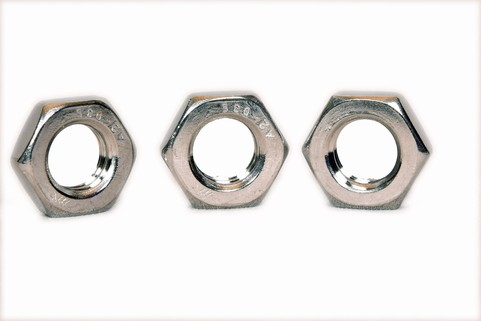 M3 M4 M5 M6 M8 M10 M12 HALF NUTS THIN HALF LOCK NUT A2 STAINLESS STEEL ...