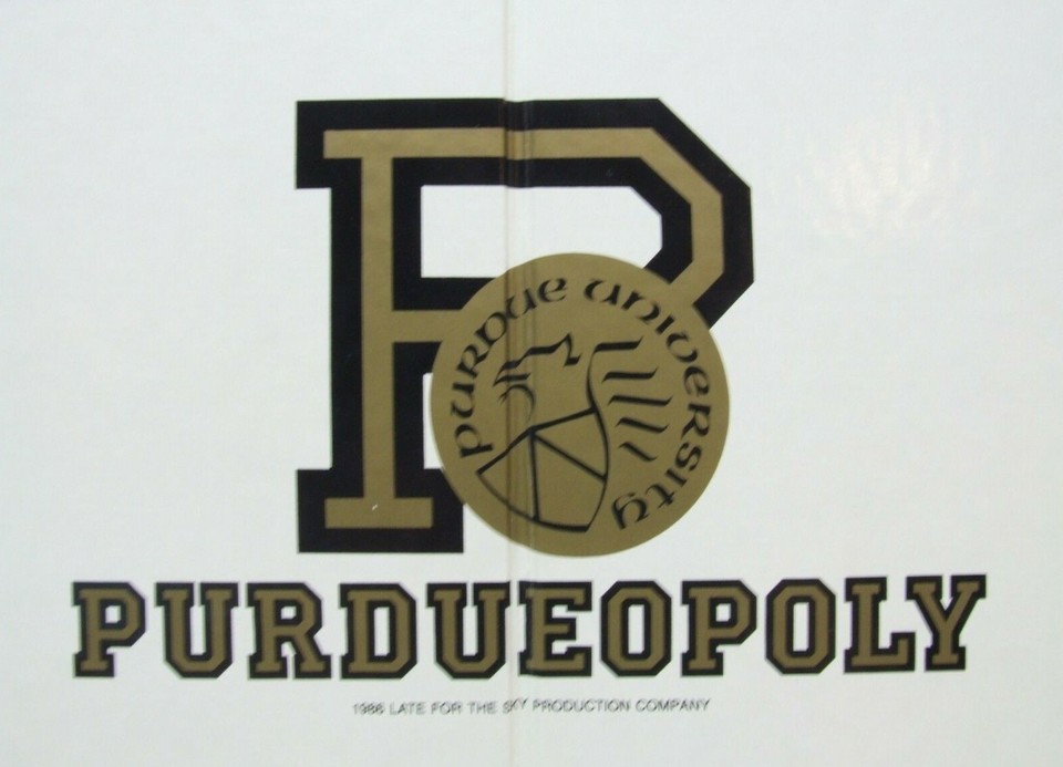 Purdueopoly 1986 Replacement Game Board Purdue University College ...