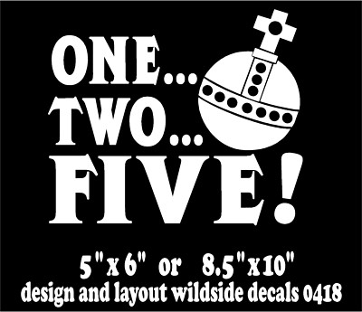 Monty Python Quote Decal One Two Five Holy Hand Grenade funny vinyl car ...