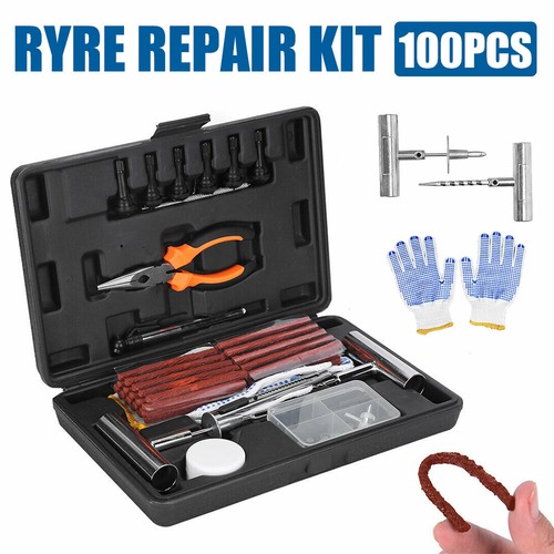 100PCS Tyre Repair Kit Puncture Recovery Heavy Duty 4WD Offroad Plugs ...