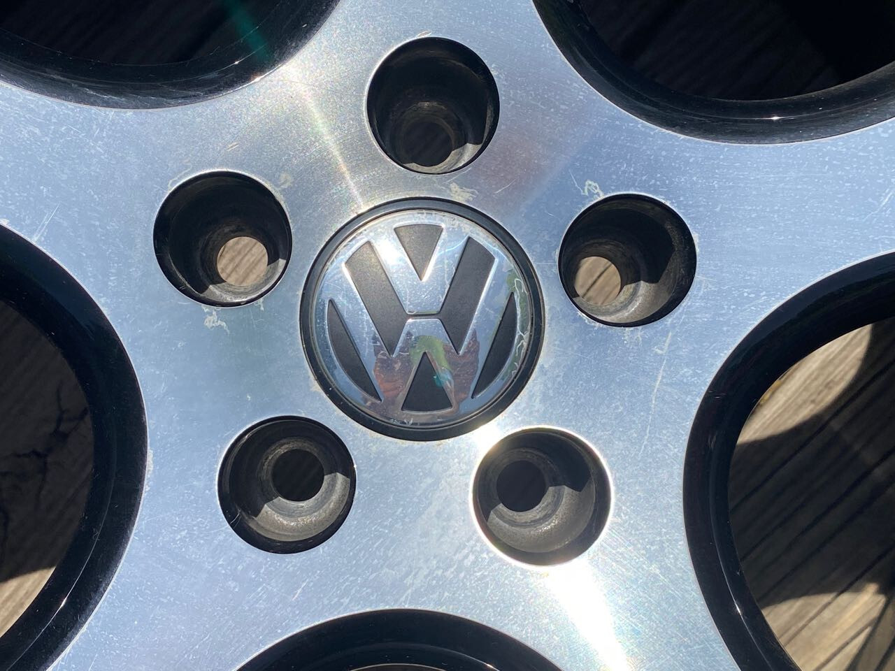 Genuine Set of 4 VW Detroit Aluminum Wheel Rims. Golf GLI GTI Jetta ...