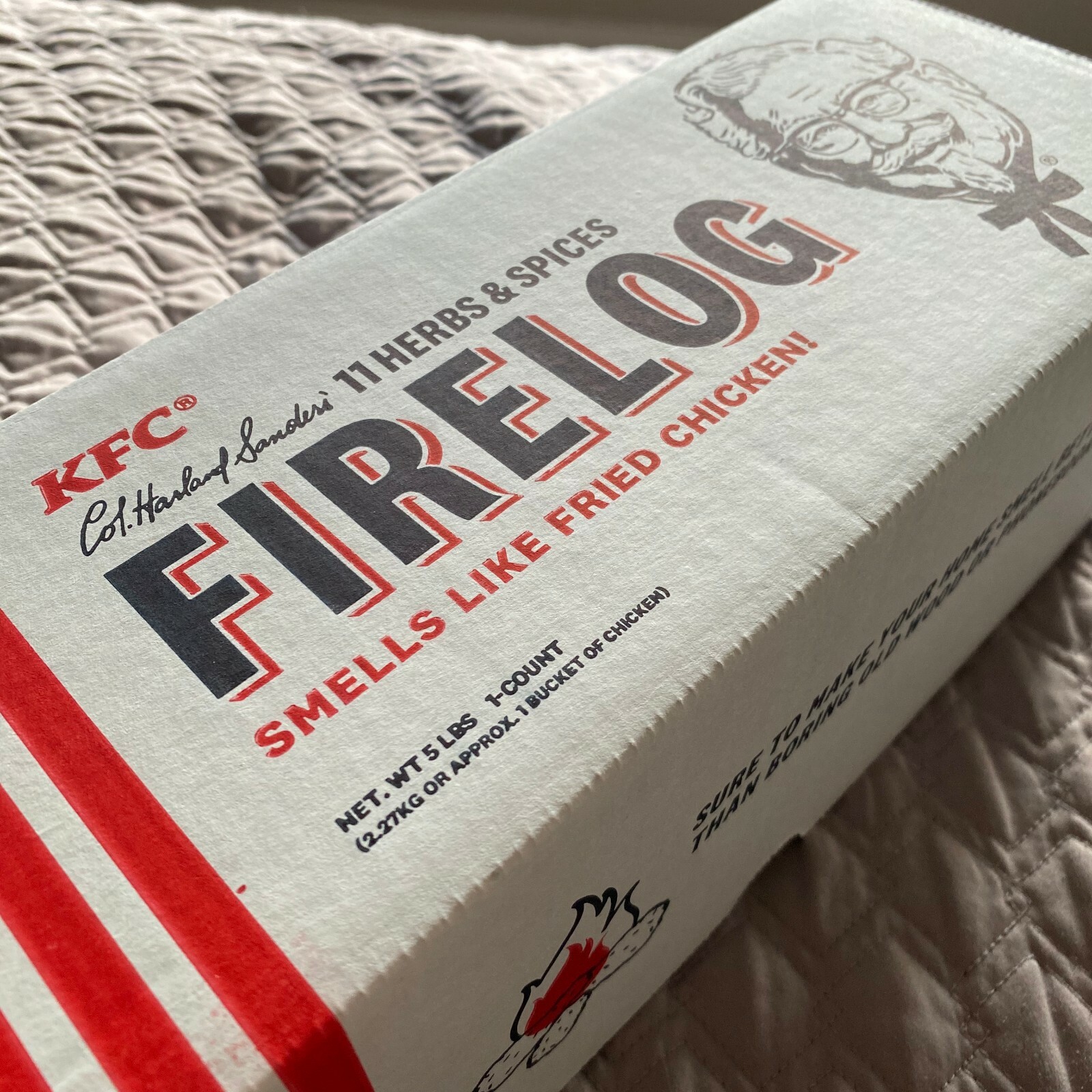 KFC FIRE LOG 11 HERBS AND SPICES ENVIROLOG KENTUCKY FRIED CHICKEN ...