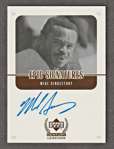 Mike Singletary 1999 Epic Signatures Autograph Player In Chicago Bears ...