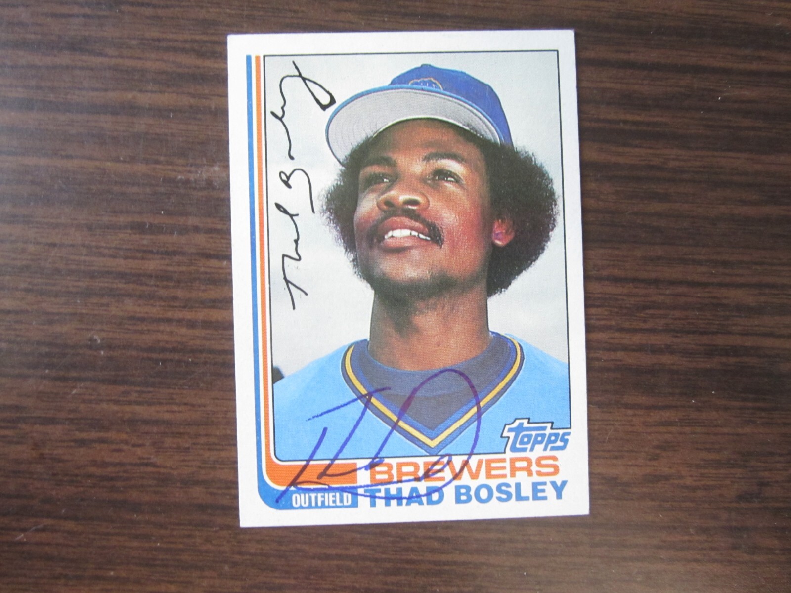 1982 Topps # 350 Thad Bosley Autograph Signed Card (M2) Milwaukee Brewers | eBay