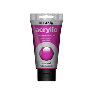 Reeves - Acrylic Paint 75ml - Rose Red 270 780804860825 | eBay