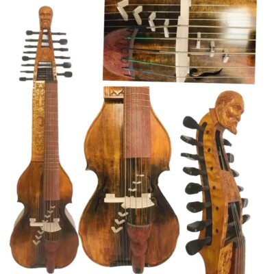 Copy Baryton SONG Maestro 6x8 strings 19 1/4 inch Viola da gamba with 7 ...