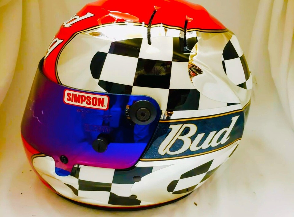 NHRA Kenny Bernstein RACE HELMET Funny Car NITRO Rare DRAG RACING Top ...