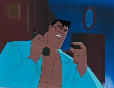 BRUCE TIMM rare CLARK KENT cel A13 WORLD'S FINEST Superman Close Up ...