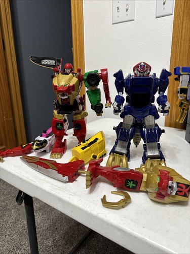 Power Rangers Super Megaforce Megazord Parts Lot Lion And Q Rex | eBay