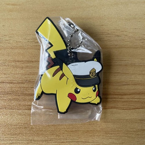 Pokemon Rubber Mascot 24 Captain Pikachu Gacha Gacha | eBay