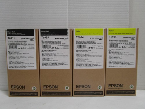 EPSON T6931 T6934 T6935 350ml T-SERIES YELLOW MATTE BLACK PHOTO BLACK ...