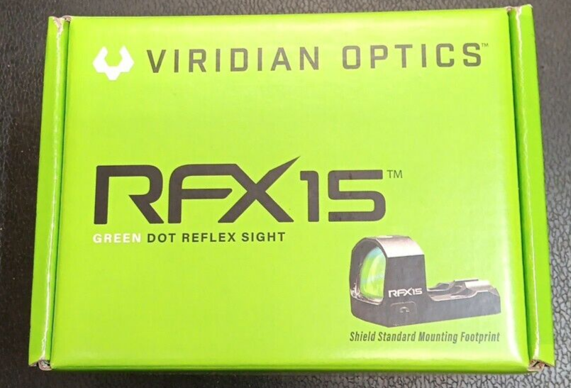 VIRIDIAN RFX 15 GREEN DOT REFLEX SIGHT – SHIELD FOOTPRINT 981-0019 ...