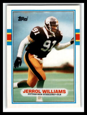 1989 Topps Traded #22T Jerrol Williams Pittsburgh Steelers | eBay