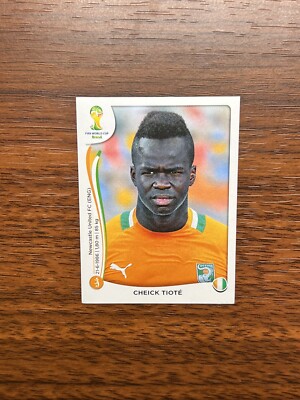 2014 Panini FIFA World Cup Stickers Cheick Tiote #232 Ivory Coast ...