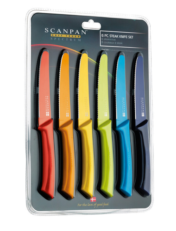 Scanpan Coloured 6 Piece Steak Knife Set - Multi | eBay