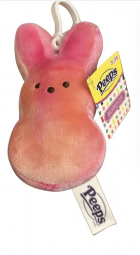 Peeps Easter Peep Pink Bunny Backpack Clip Plush Keychain New with Tag ...