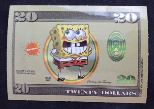 Sponge Bob Squarepants Money Sticker Series 3 #2 Of 12 | eBay
