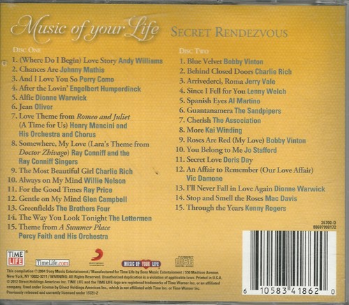Music CD Time Life Music of Your Life Secret Rendezvous | eBay